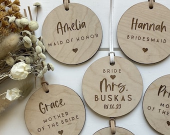Bridesmaid Hanger Tag, Custom Gift Tag, Maid of Honor Hanger Tag, Bride ...