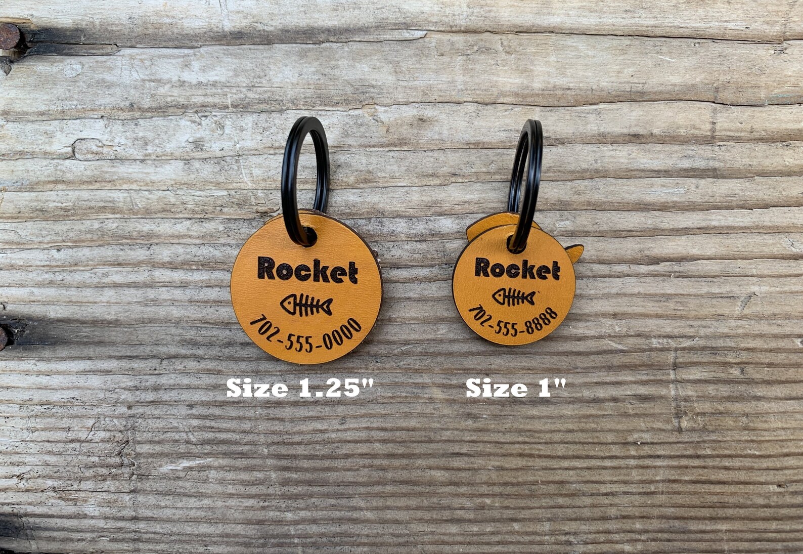 Leather Pet Tag Pet ID Tag Leather Dog Tag Pet Name Tag | Etsy