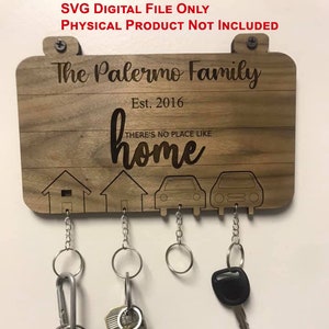 Custom Personalized Key Holder SVG File Only No Place Like - Etsy