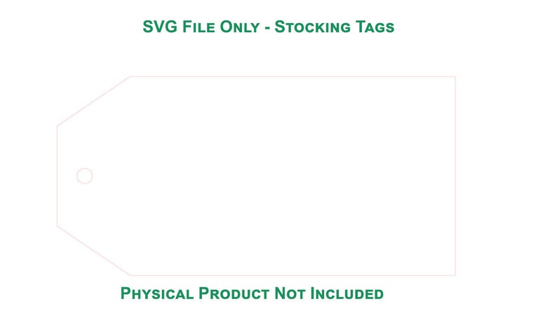 Stocking Tag SVG Digital File Only Make Custom Stocking Tags - Etsy UK