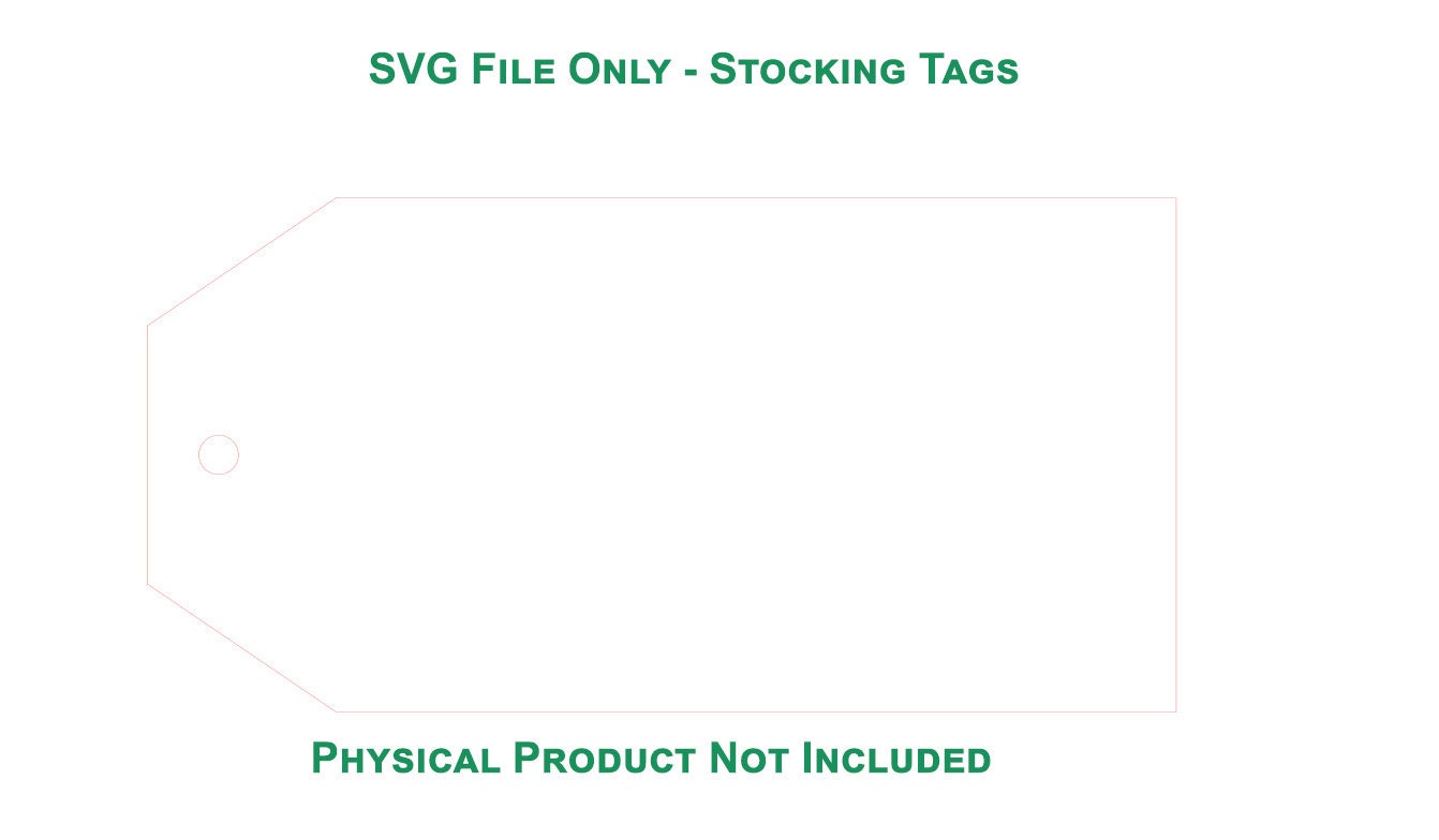 Stocking Tag SVG Digital File Only - Make Custom Stocking Tags ...