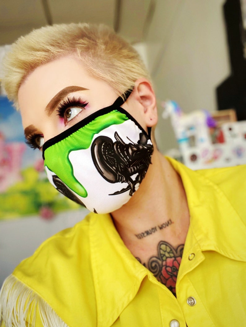 Slime Xenomorph Alien Face Mask - Etsy