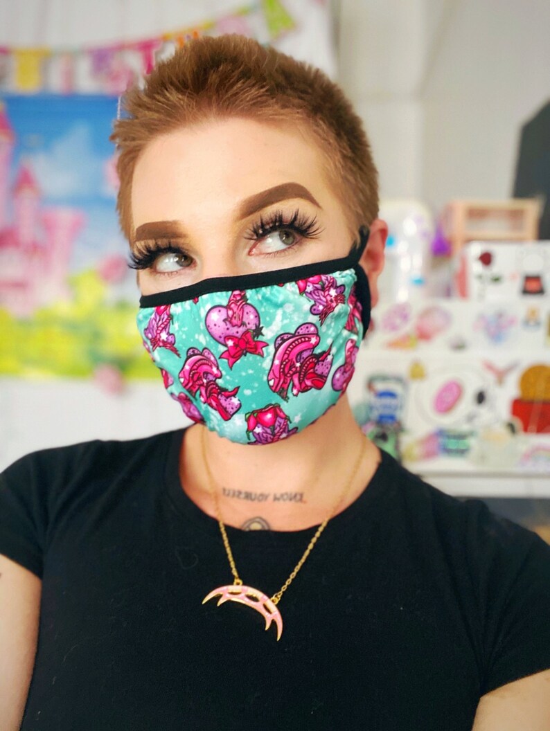 Pink Xenomorph Alien Face Mask - Etsy