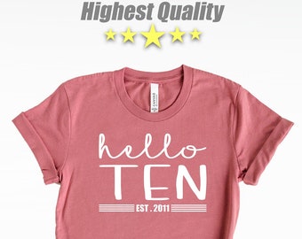 Birthday Girl Shirt 10 | Etsy