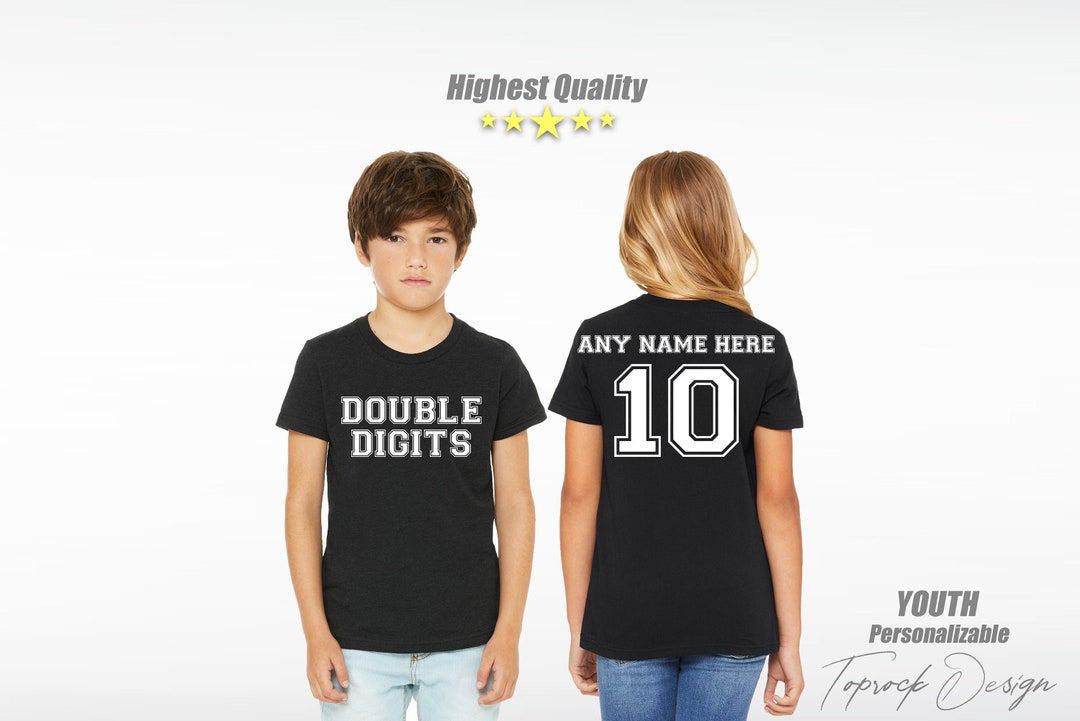 10th Birthday Shirt, Double Digit Girls Birthday, Double Digits ...