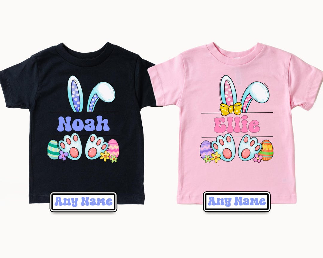 Personalized Happy Easter Custom Shirt,cute Bunny Toddler Tshirt ...