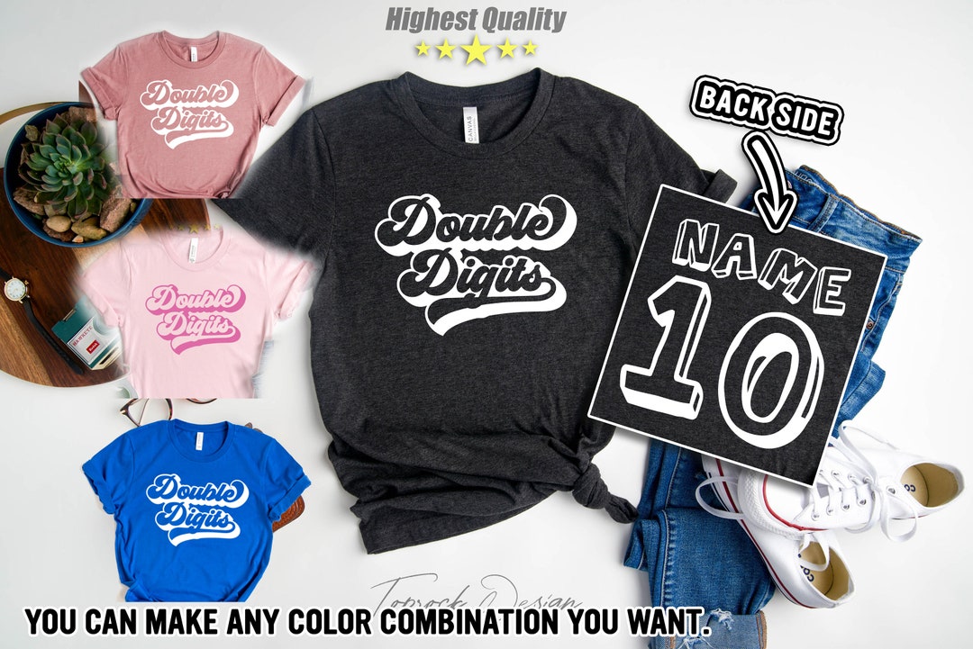 10th Birthday Shirt, Double Digit Girls Birthday, Double Digits ...