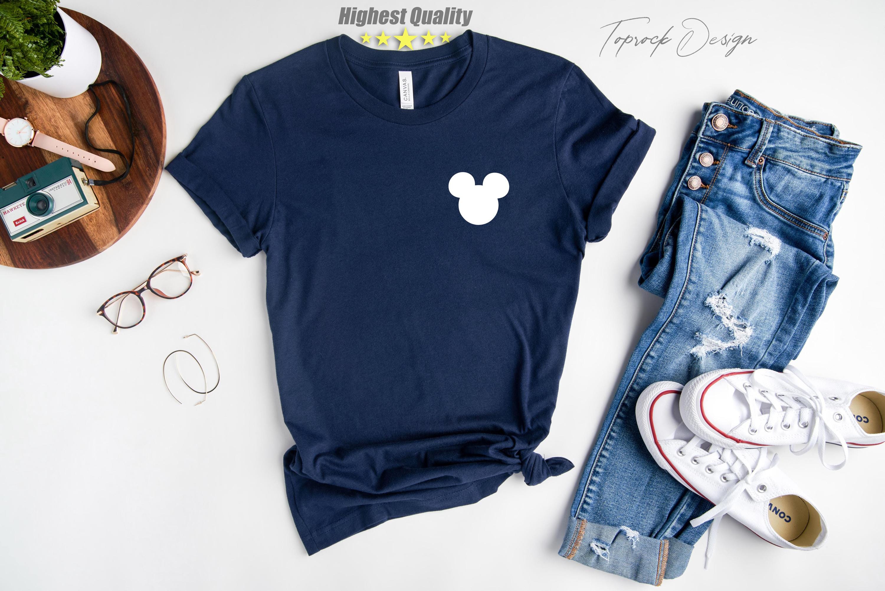 Disney Pocket Mickey Head Shirt, Mickey Ear Shirt, Disneyworld Shirts ...