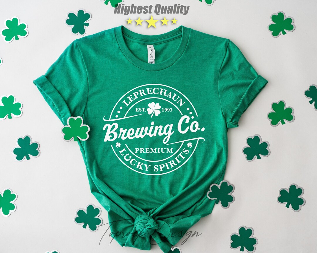 Retro Leprechaun Brewing Co Shirt,st Patrick's Day Sweatshirt,vintage ...