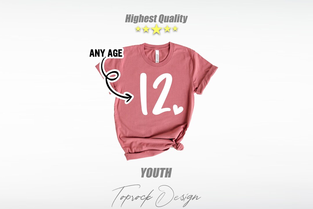 12th Birthday Shirt, 12th Birthday, 12th Birthday Gift, 12th Birthday ...