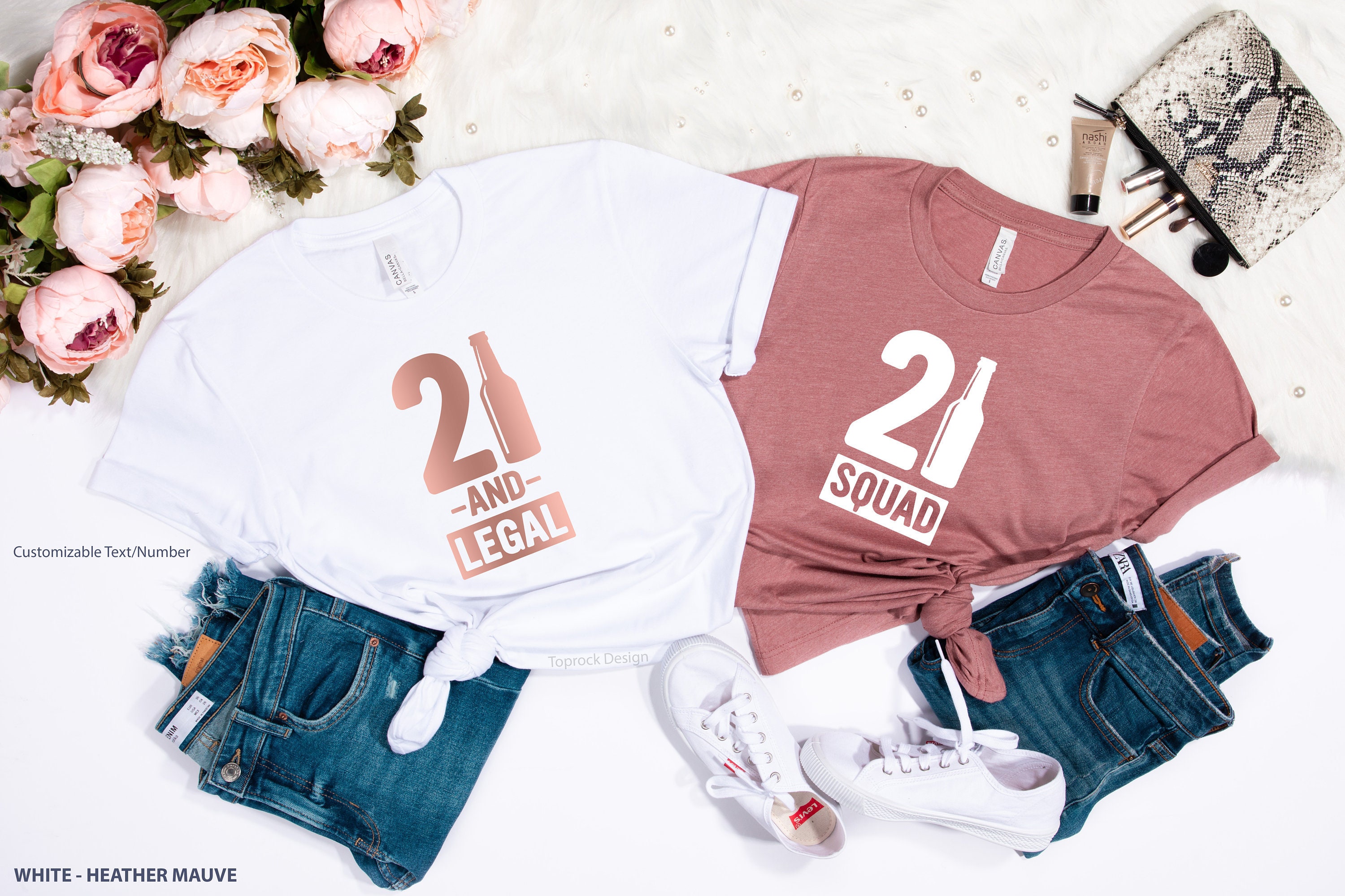 21 and Legal Shirt 21st Birthday Shirt Women 21 Squad - Etsy