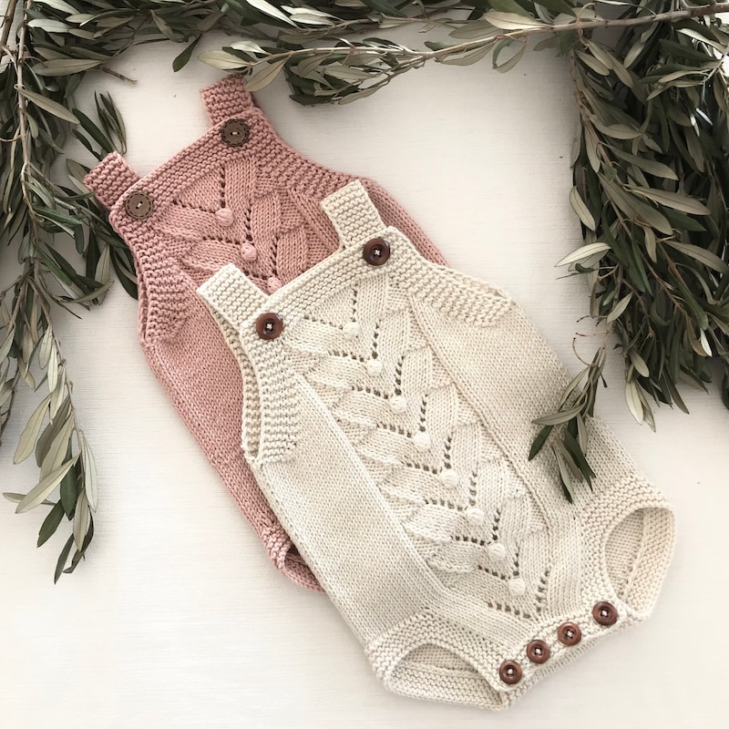 Knit Baby Romper - Etsy