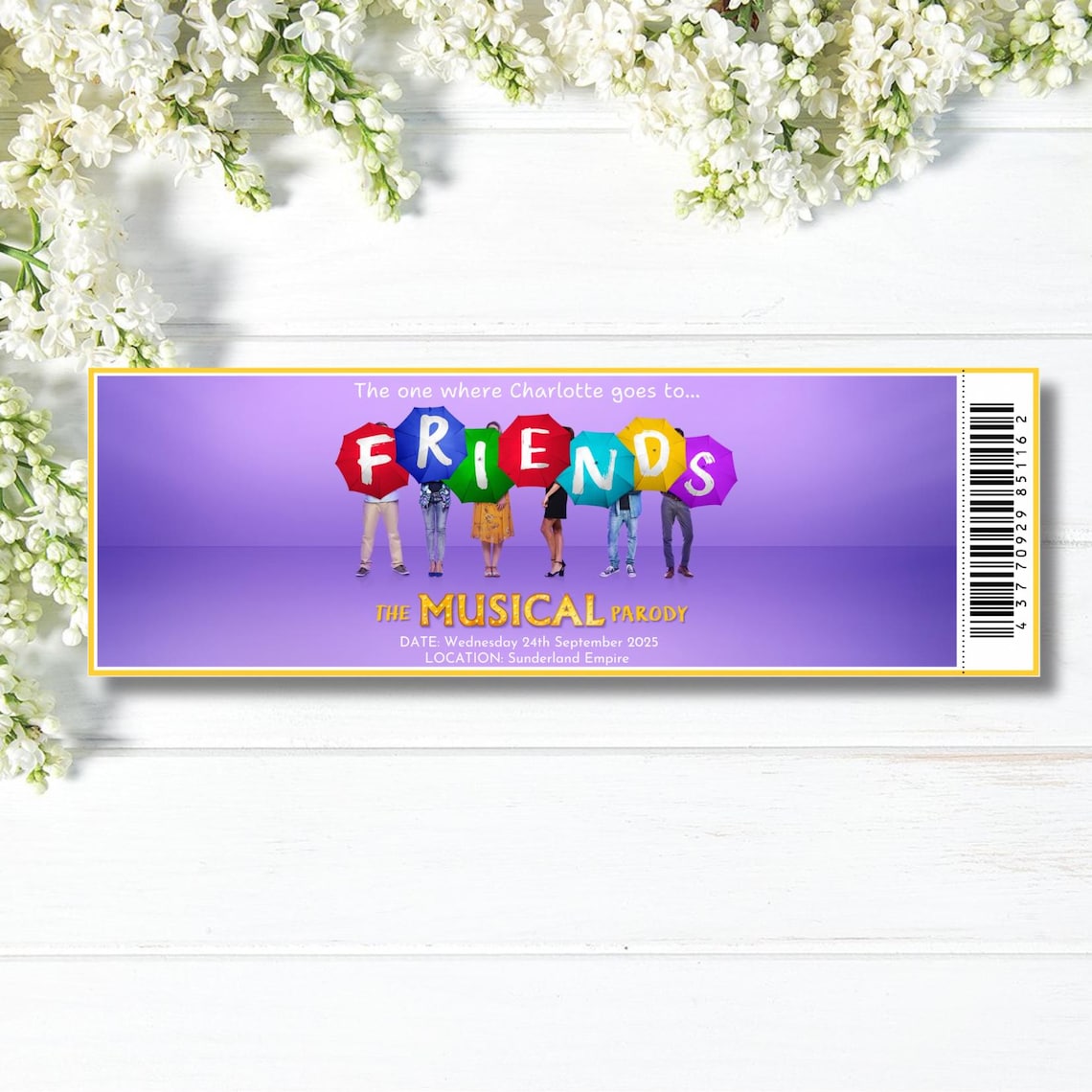 Personalised Friends Fest Ticket - Digital Download - Etsy