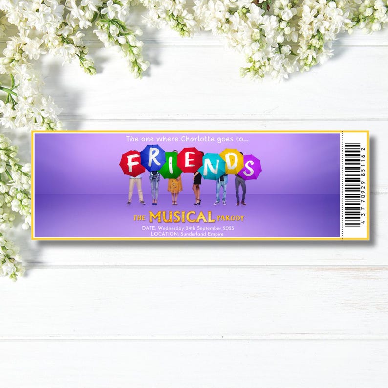 Personalised Friends Fest Ticket - Digital Download - Etsy