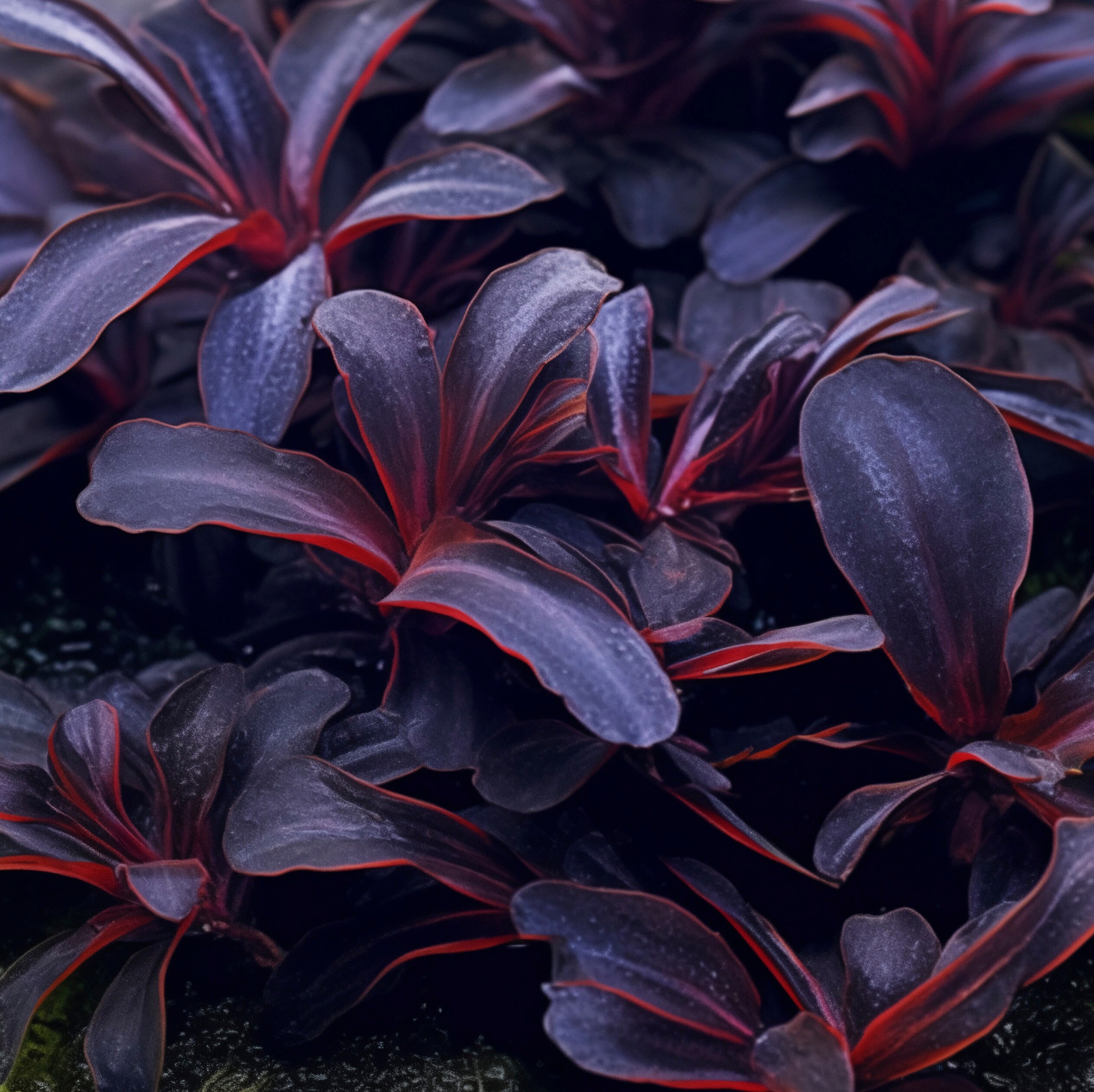 Bucephalandra Sp. Theia Digital Illustration - Aquatic Plant Art - Etsy