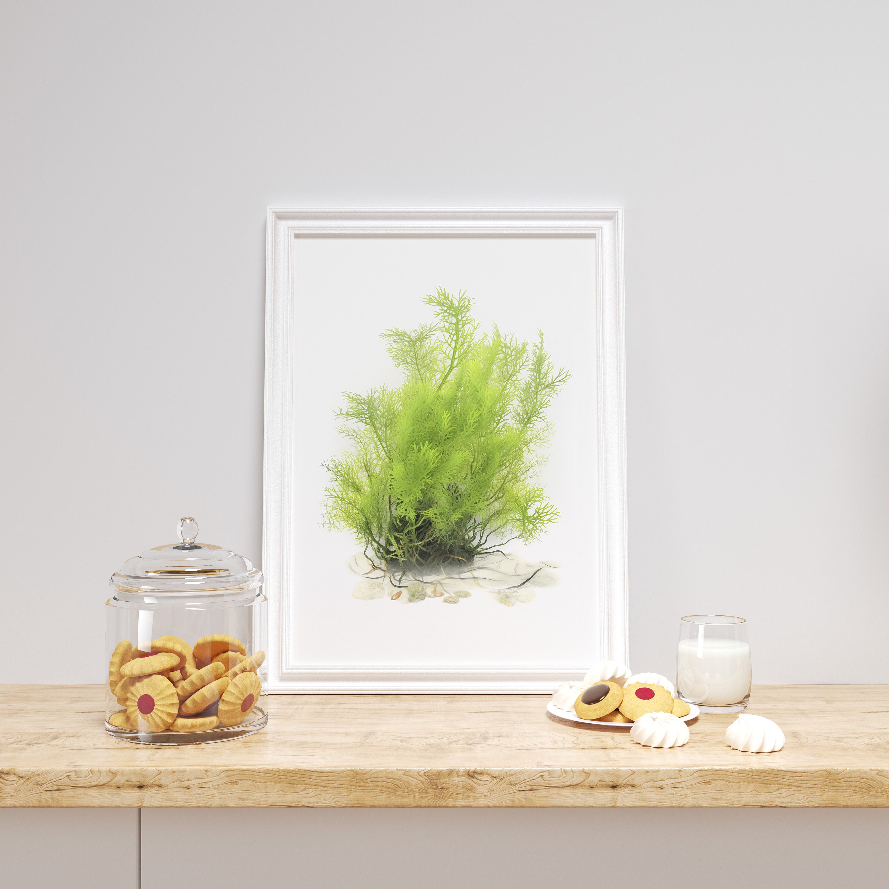 Myriophyllum Sp Guyana Digital Illustration - Aquatic Plant Art - Etsy
