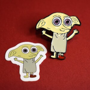 Dobby Sock Enamel Pin Badge Brooch - Book Lovers - Readers - Etsy UK