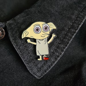 Dobby Sock Enamel Pin Badge Brooch - Book Lovers - Readers - Etsy UK