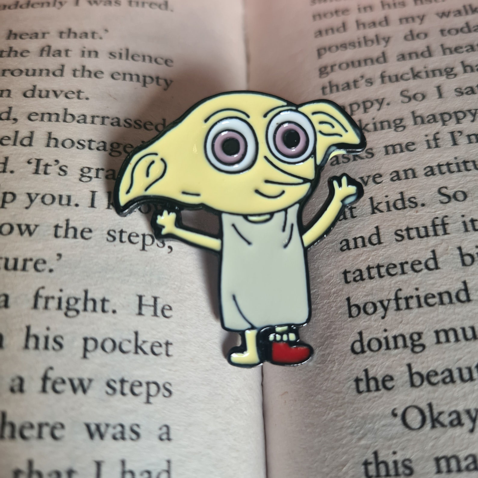 Dobby Sock Enamel Pin Badge Brooch Book Lovers Readers - Etsy UK