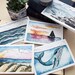 Watercolor Ocean Card Set | Etsy