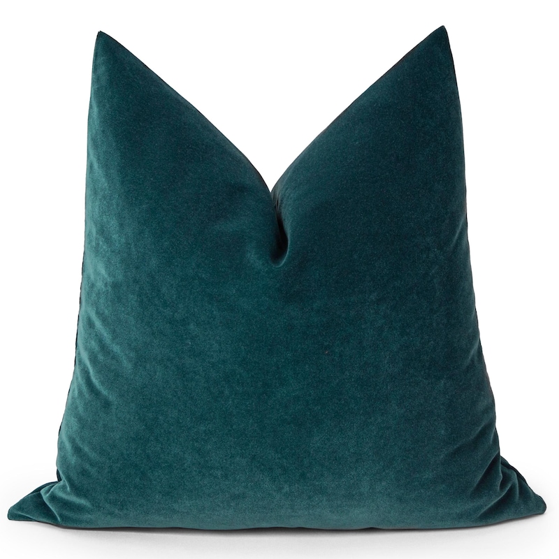 Deep Blue Teal Pillow - Etsy