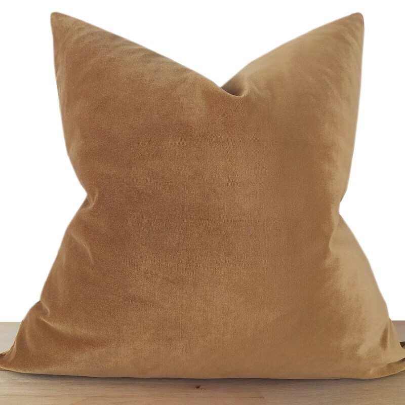 Camel Velvet Pillow - Etsy