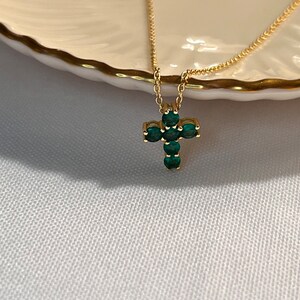 Cross Necklace Tiny Cross Necklace Mini Cross Necklace Gift for Her ...