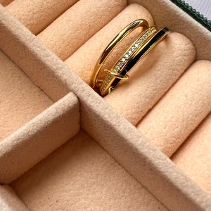 Multi Band Rings,gold Ring Set , Multi Link Connected Ring ,gold ...