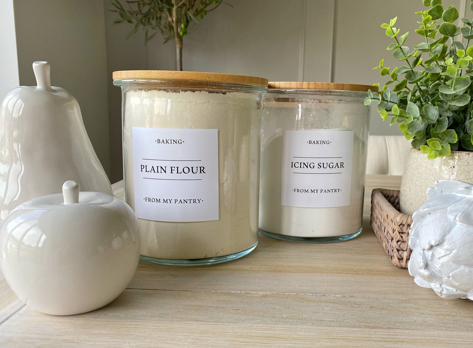 Minimalist Bespoke Labels Pantry Food Kitchen Organisation - Etsy