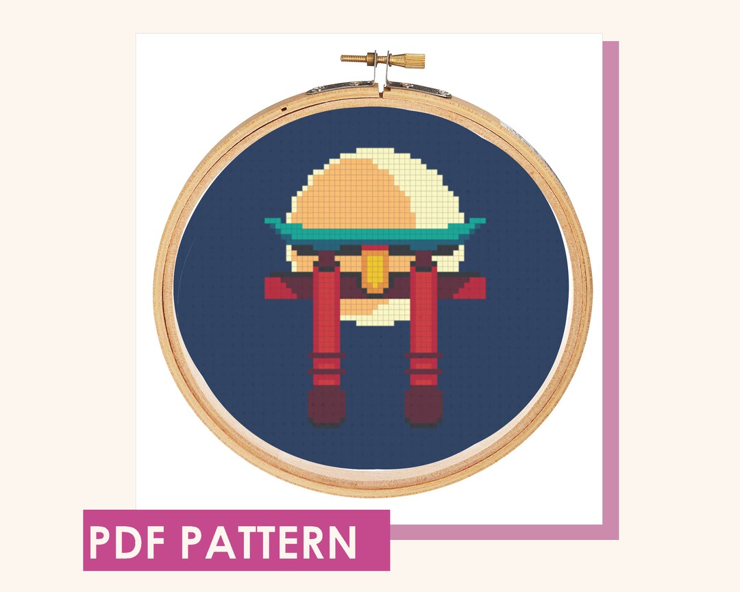 Japanese Torii Temple Shrine Gate Simple Cross Stitch Pattern PDF Easy ...