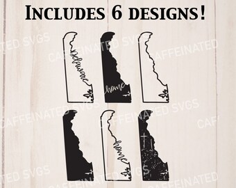 Delaware Outline SVG Files Delaware Cut Files United - Etsy