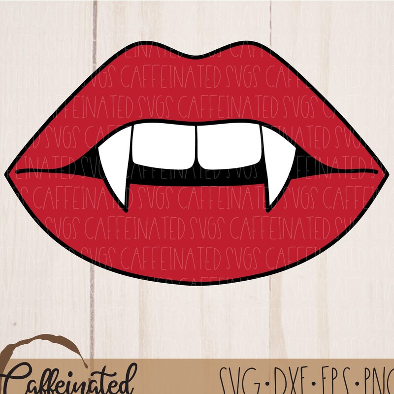 Vampire Mouth Svg - Etsy