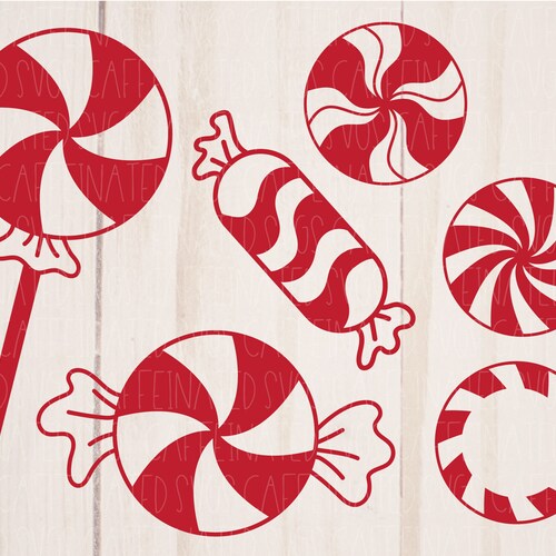 Christmas Peppermint Candy Swirl Svg. Vector Cut File for - Etsy