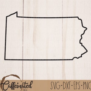 Pennsylvania SVG, Pennsylvania State SVG, Pennsylvania Outline Svg ...