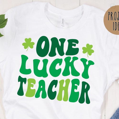 St Patricks Day Teacher Svg One Lucky Teacher SVG St - Etsy