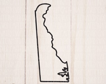 Delaware Outline Svg | Etsy