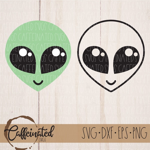 Alien Head Svg - Etsy