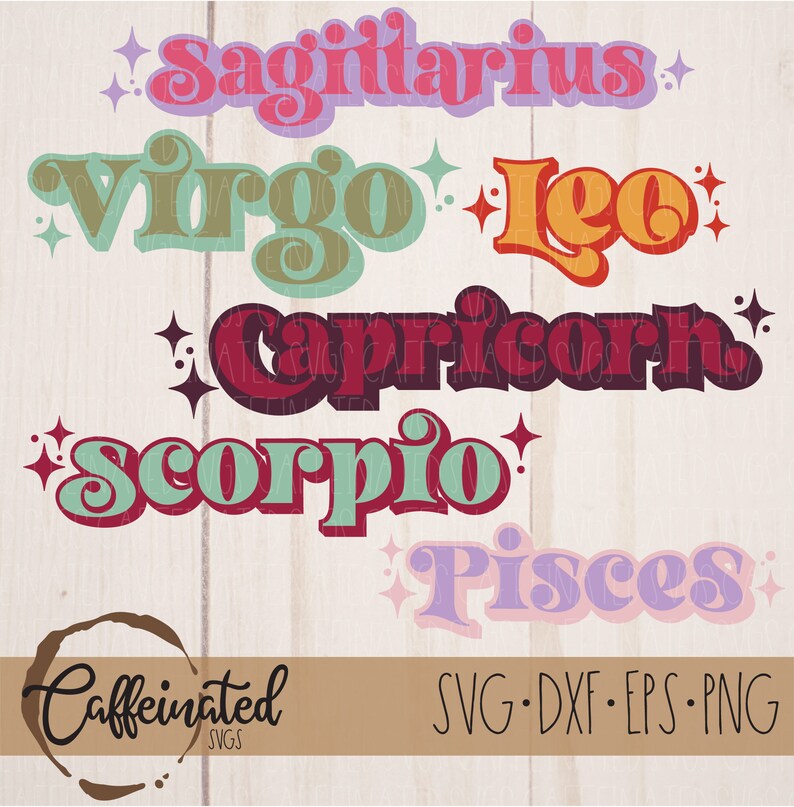 Zodiac SVG Bundle Zodiac Svg Astrology Svg Zodiac Signs - Etsy