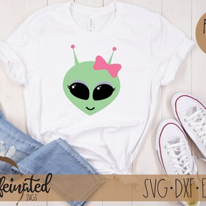 Alien SVG, Alien Girl Svg, Lady Alien Svg, Alien Clipart,alien Face Svg ...