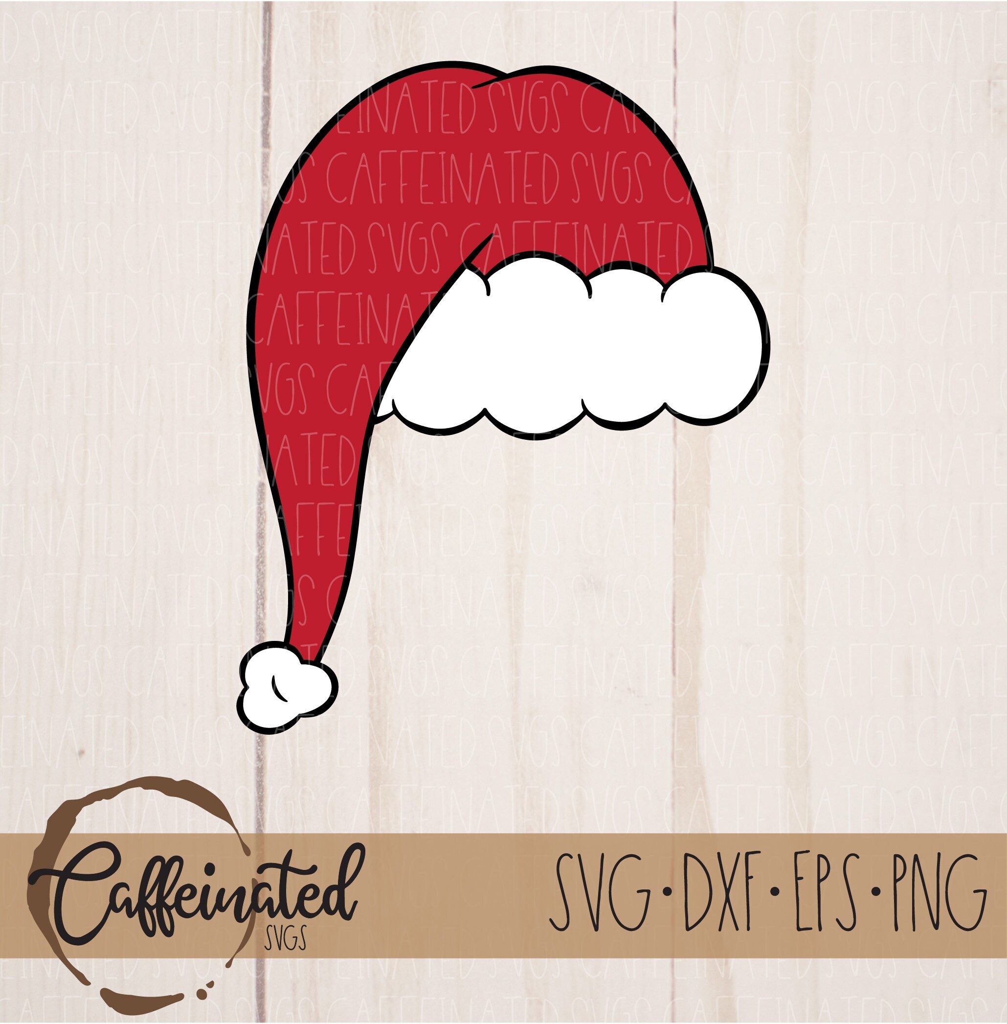 Santa Hat SVG Santa Hat Clipart Santa Hat Cut File Santa - Etsy