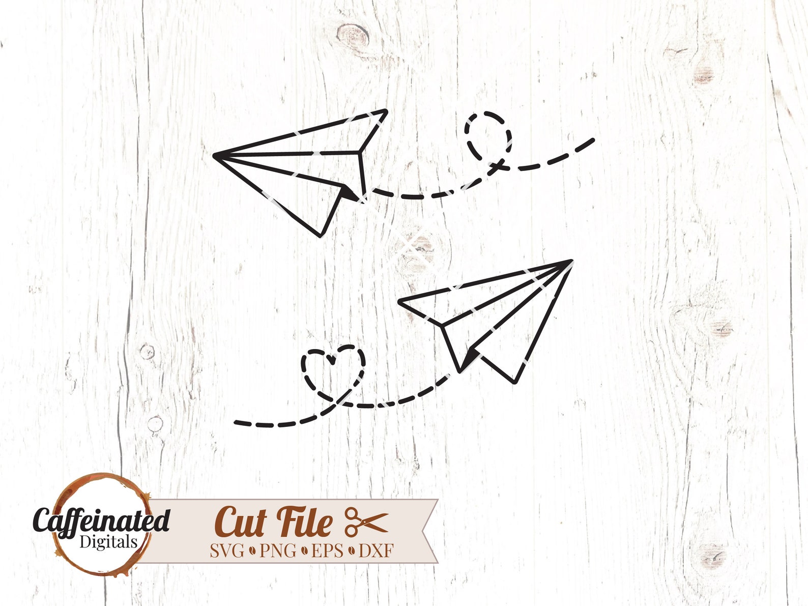 Paper Airplane SVG, Plane SVG, Plane Heart Path Svg, Flying Airplane ...
