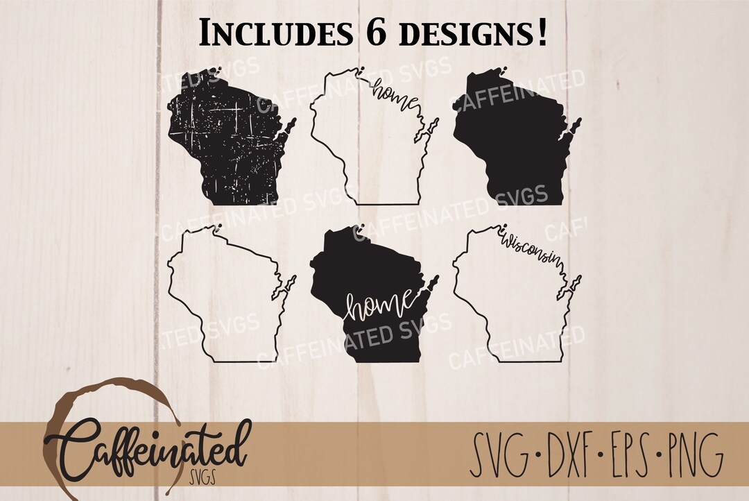 Wisconsin SVG, Wisconsin State SVG, Wisconsin Outline Svg, Wisconsin ...