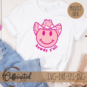 Howdy Yall SVG, Howdy Yall PNG, Howdy Svg, Howdy Shirt, Cowboy Smiley ...
