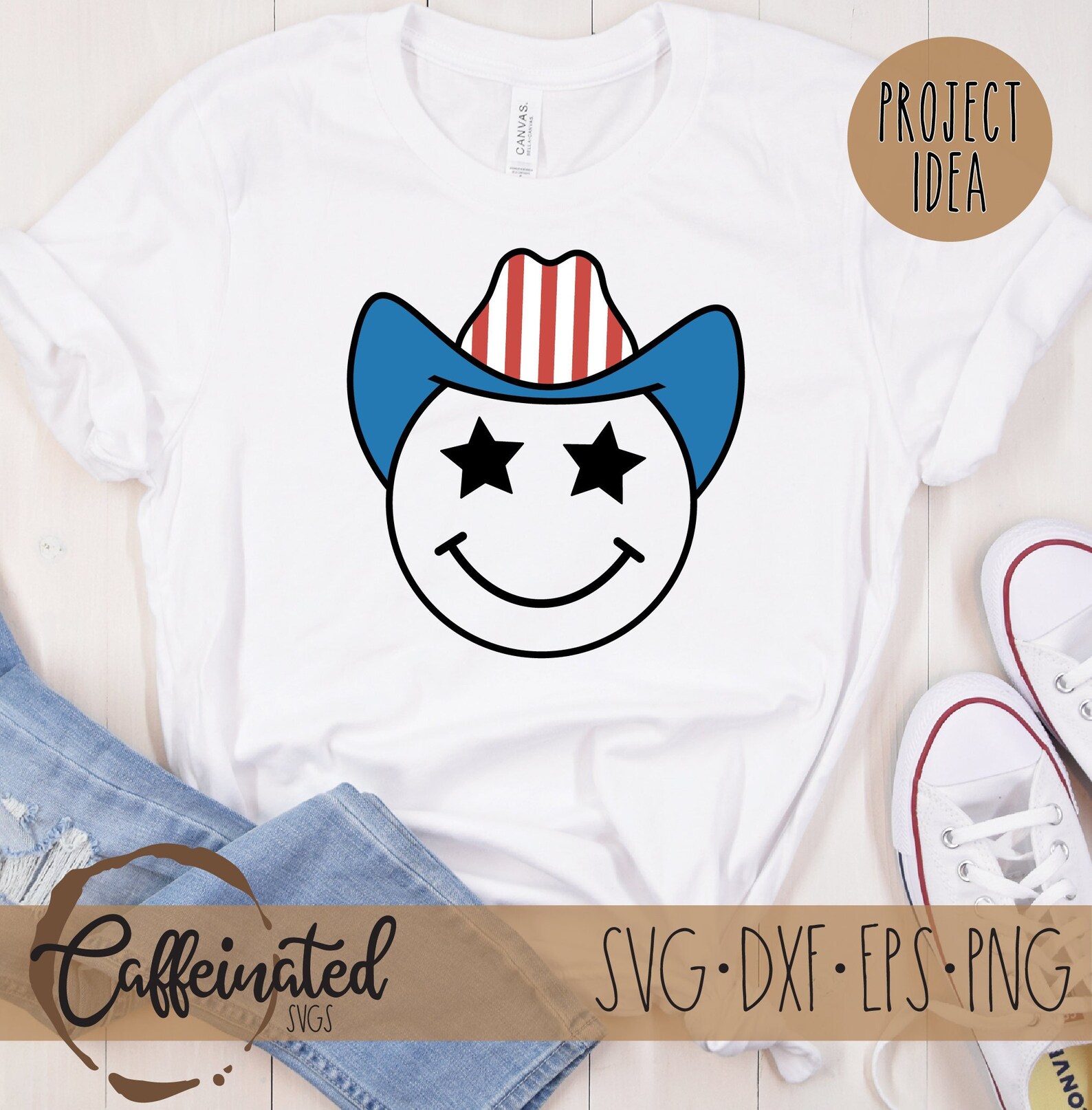 Cowboy Smiley Svg Cowboy Hat Smiley Svg Patriotic Smiley - Etsy