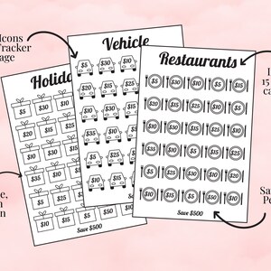 Savings Challenge Printable, Savings Challenge Bundle, A6 Sized Mini ...