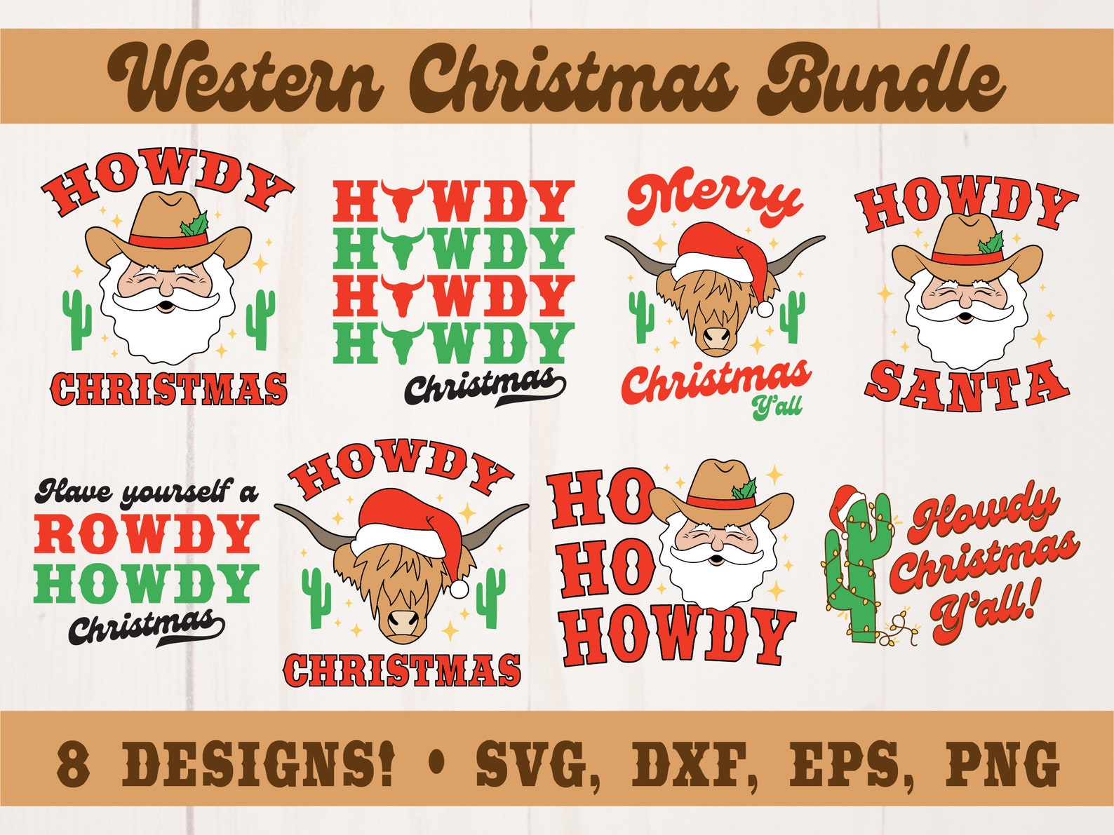 Western Christmas SVG Bundle Howdy Christmas SVG Christmas - Etsy
