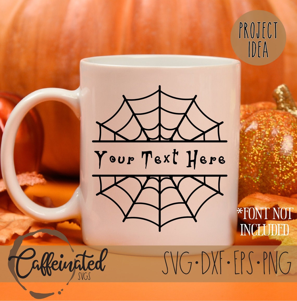 Spiderweb Split Name Frame SVG Spider Web Monogram Halloween - Etsy