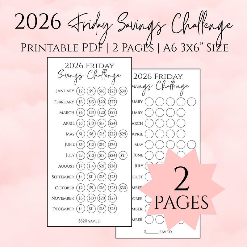 2026 Cash Envelopes - Etsy