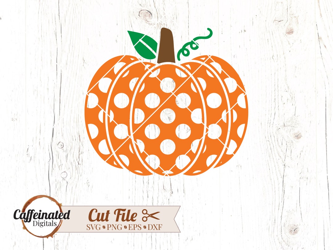 Pumpkin SVG, Polka Dot Pumpkin SVG, Patterned Pumpkin SVG, Fall Svg ...