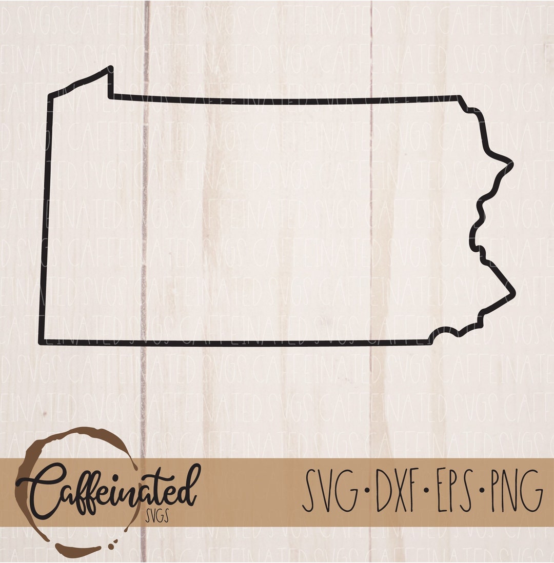 Pennsylvania SVG, Pennsylvania State SVG, Pennsylvania Outline Svg ...